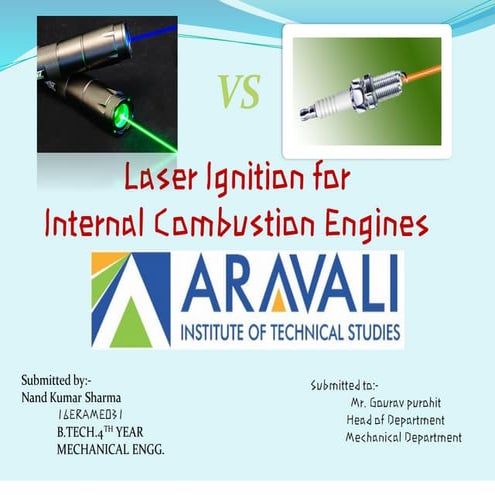 Laser ignition for internal combustion engines | PDF