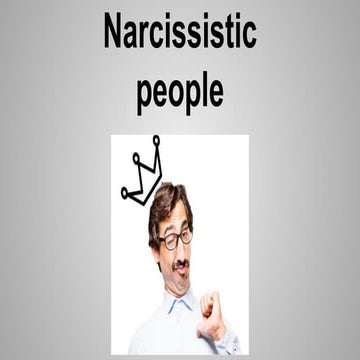 Characteristics of Narcissistic People | PDF