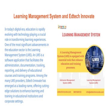 What Are the Essential Tools in a Learning Management System | PPTX