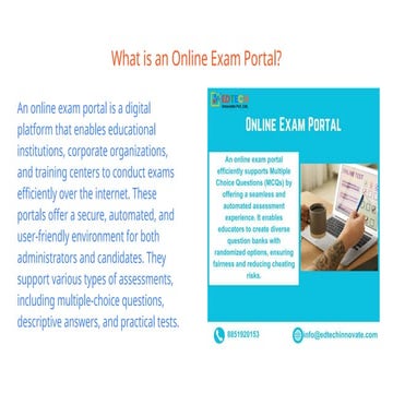 How Can an Online Exam Portal Support Multiple Choice Questions | PPTX