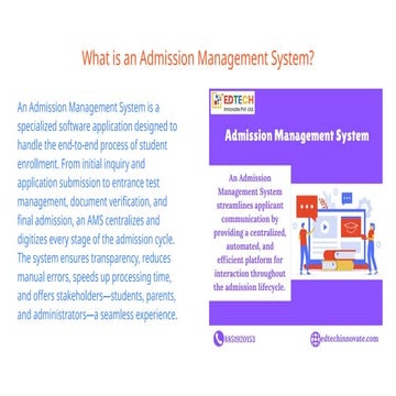 How Does an Admission Management System Facilitate Real-Time Tracking | PPTX