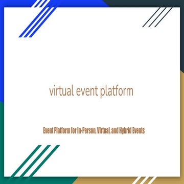 virtual event platform | PPTX
