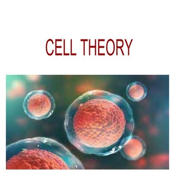 CELLS THEORY | PPT