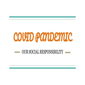 COVID PANDEMIC | PPTX