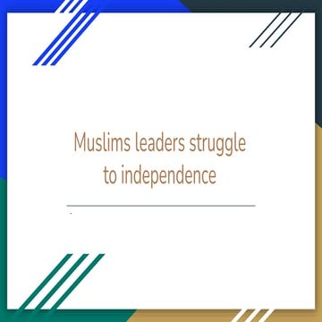 MUSLIM LEADERS | PPTX