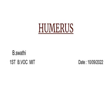 Radiographic positioning of Upper limb (ELBOW & HUMERUS) | PPTX
