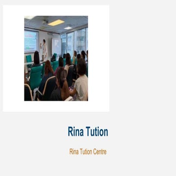 Rina Tution | PPTX