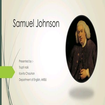 Sameul Johnson | PPT