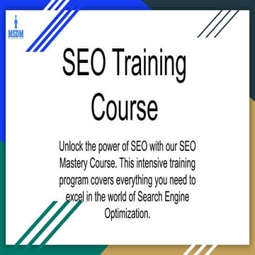 Seo Training Course | PDF