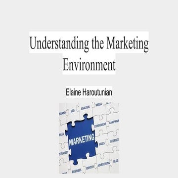 Understanding the Marketing Environment | PPT
