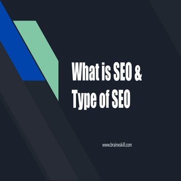 what is seo and its types | PDF | Search | Internet