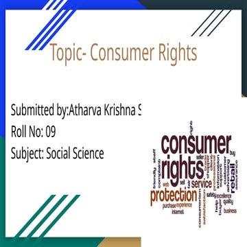 Consumer Protection and their rights .pptx