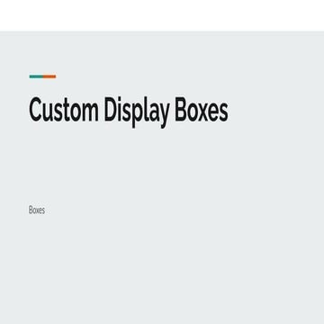 Custom Cosmetic boxes Packaging | PPTX
