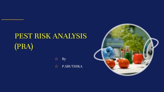 Pest risk analysis | PPT