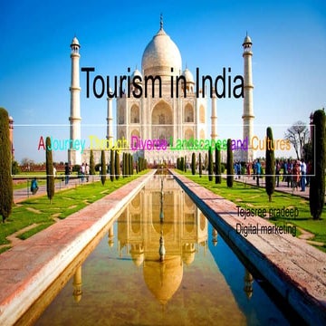 Travel destinations in India including best places to visit in India | PPTX