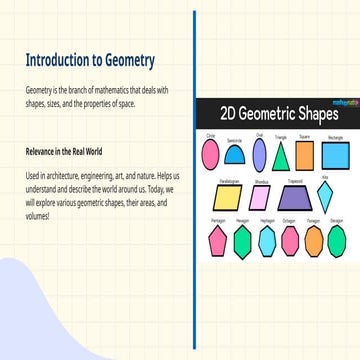 Geometry for kids-kinder garden kids-fun activity | PPT