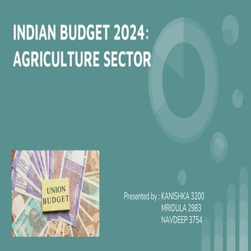 Indian budget 2024__ presentation._pptx_ | PDF