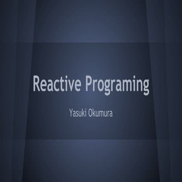 Reactive programming | PDF