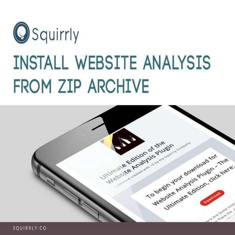 Install Website Analysis From Zip Archive Pptx