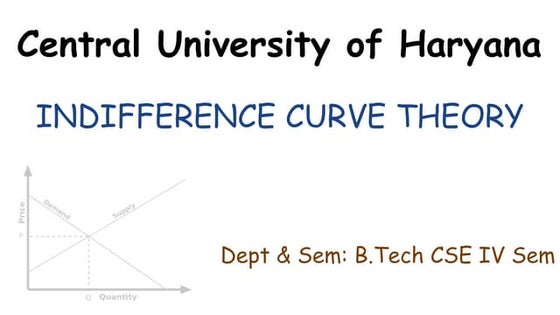 Indifference curve and budget line | PDF