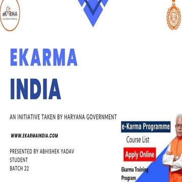 EKARMA INDIA | PPT