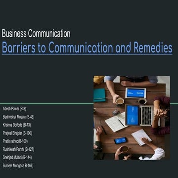 Overcoming barriers of communication | PPTX