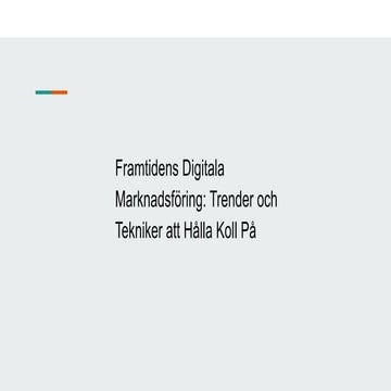 10 Effektiva Strategier för Digital Marknadsföring som Driver Resultat | PPT