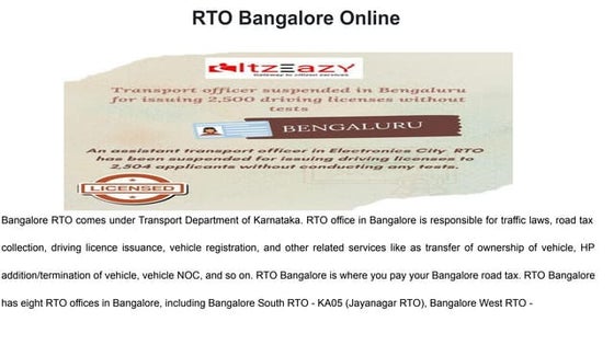 RTO Hyderabad Online | PDF