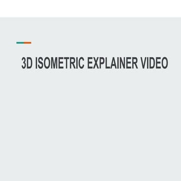 3D ISOMETRIC EXPLAINER VIDEO | PDF