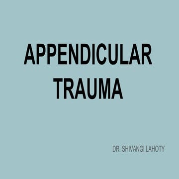 appendicular trauma in radiology. .pptx