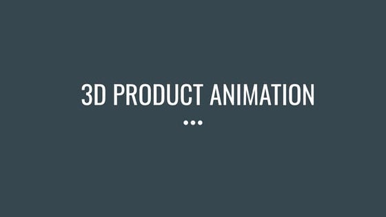 3D CHARACTER ANIMATION | PPT