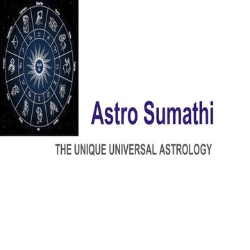 India's best astrologer | Astro Sumathy | PPTX | Astrology | Religion ...