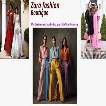 Zara fashion style boutique presentation | PPTX