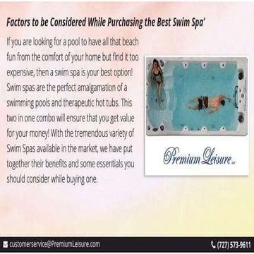 swim spas | PPTX