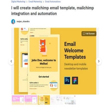 I will create mailchimp emailtemplate design | PDF