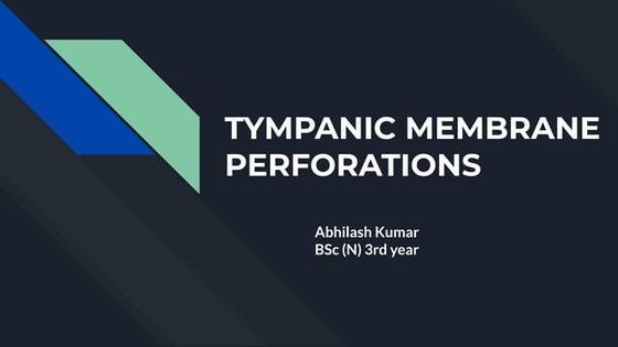 Tympanic membrane dr. fadil | PDF