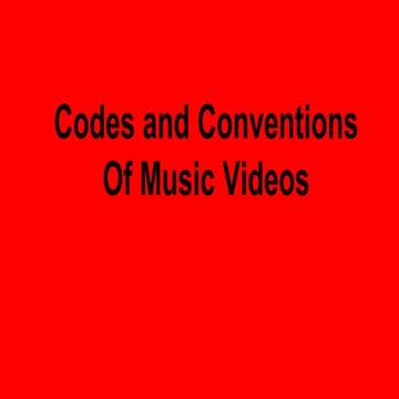 R&b music video codes and conventions | PPTX