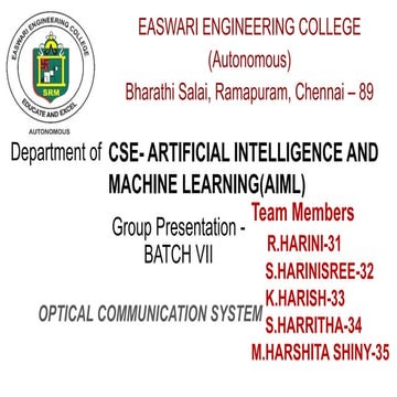 Untitled Presentation 5 1 Pptx Communication Of Optical System Pptx
