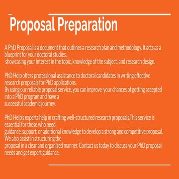 Professional Proposal Preparation Assistance | PDF