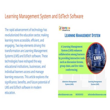 How Can a Learning Management System Enhance Collaboration Among ...