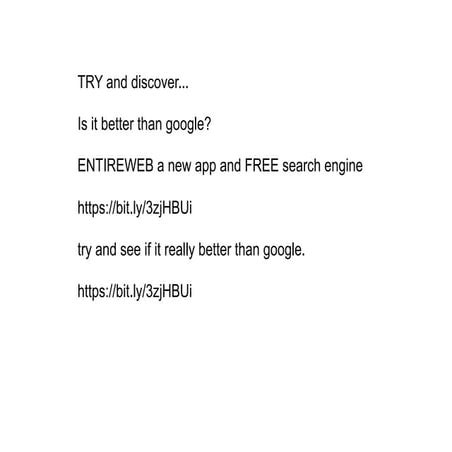 Search engine that could be better than google? | PDF