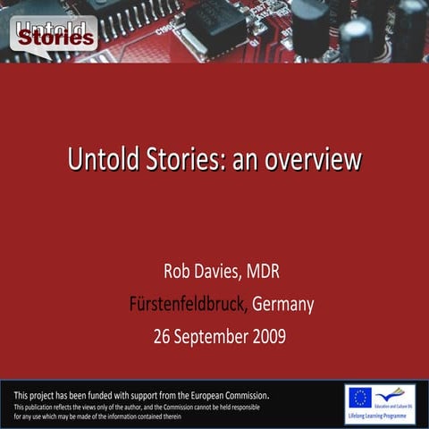 Untold Stories: an overview | PPT