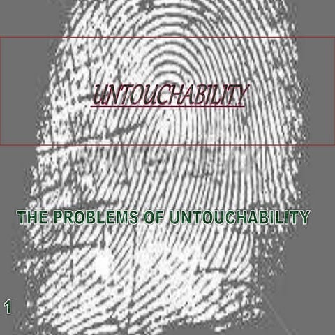 Untouchability | PPTX