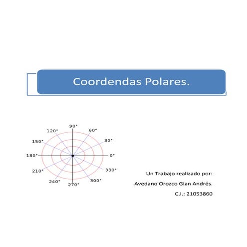 Coordenadas polares | PPTX