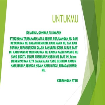 Serangkai kalimat rindu pada sang maha guru | PPTX