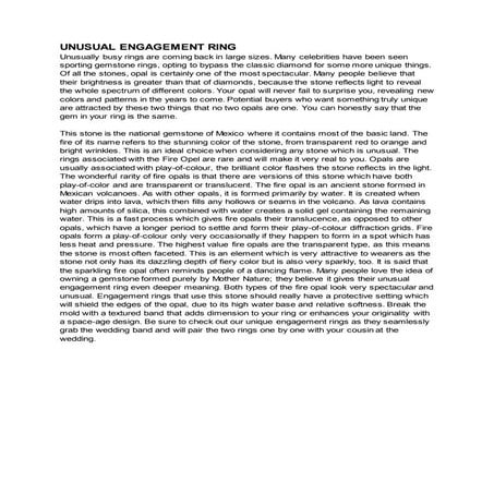 Unusual engagement ring | DOCX