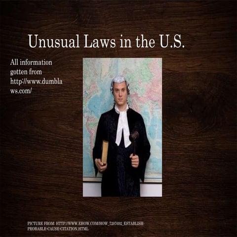 Unusual laws in the u | PPTX
