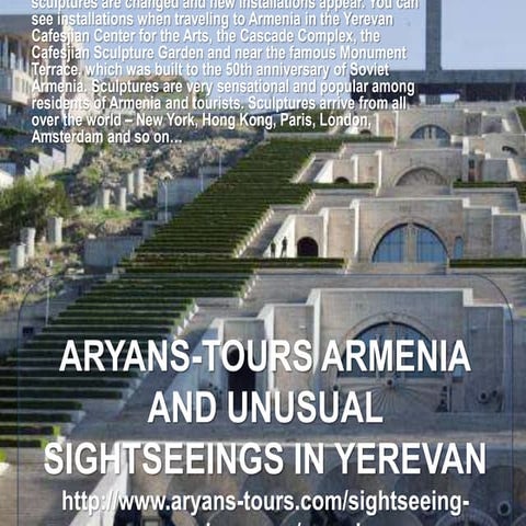 Aryans-Tours and Unusual Sightseeing Around Yerevan | PPTX
