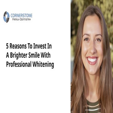 Unveil a Brighter Smile with Professional Whitening | PPTX