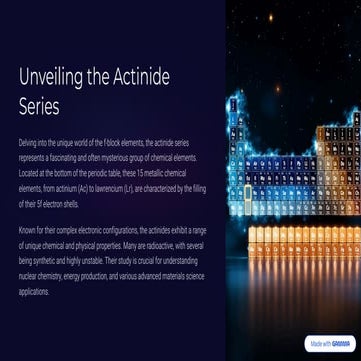Comaparative study of lanthanides and actinides | PPTX
